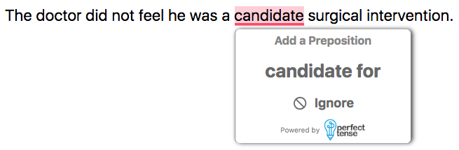Medical Spell and Grammar Checker - Perfect Tense