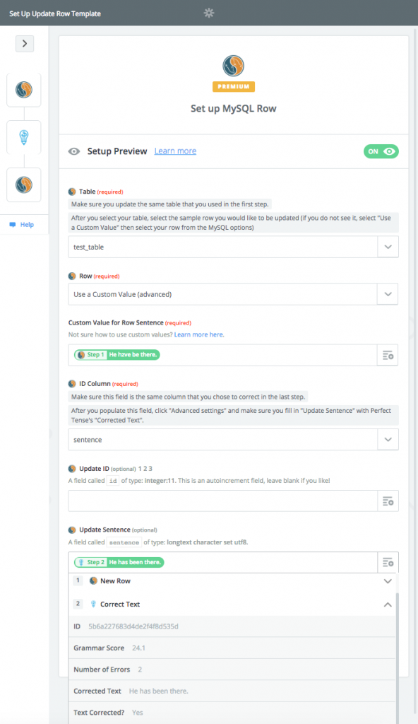 Zapier Tutorial: Correct Spelling and Grammar Mistakes in MySQL Databases | Perfect Tense Blog