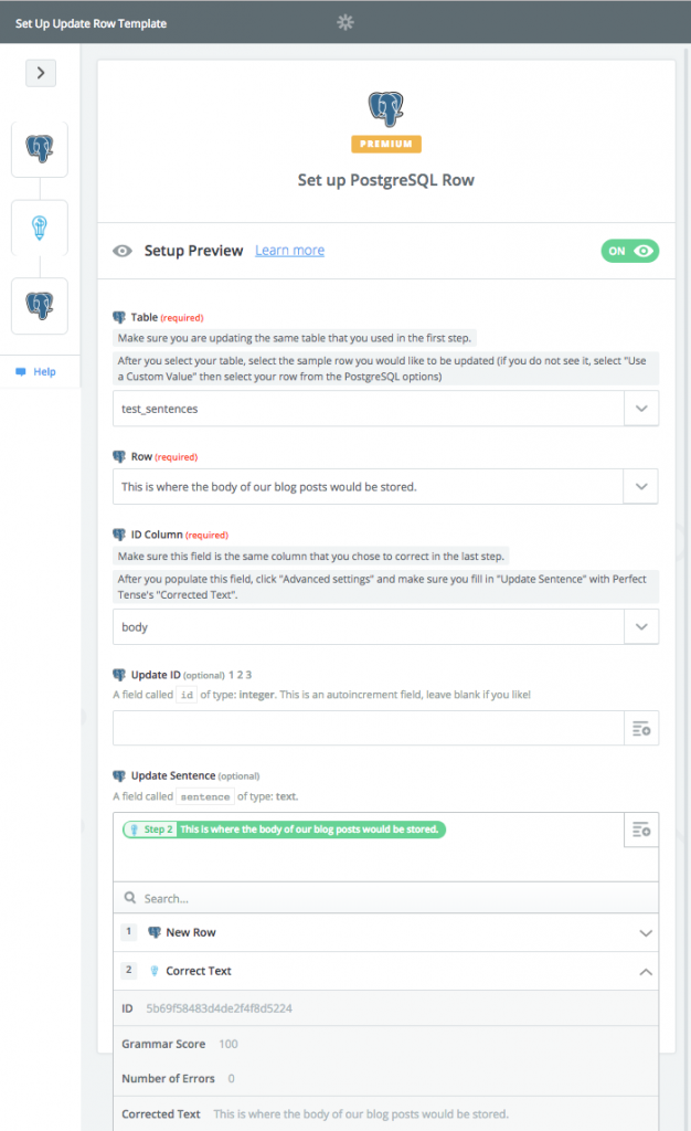 Zapier Tutorial Automatically Correct Spelling And Grammar Mistakes In Postgresql Databases
